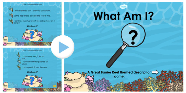 Great Barrier Reef What Am I PowerPoint - australia, barrier