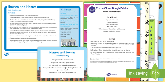 Houses and Homes Small World Play Idea and Printable Resource Pack