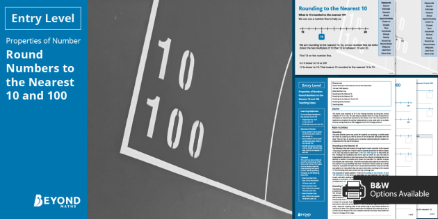 👉 Round Numbers to the Nearest 10 and 100 - Entry Level