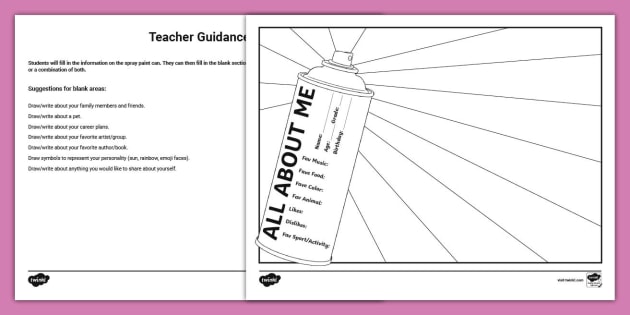 All About Me Art Style (teacher made)