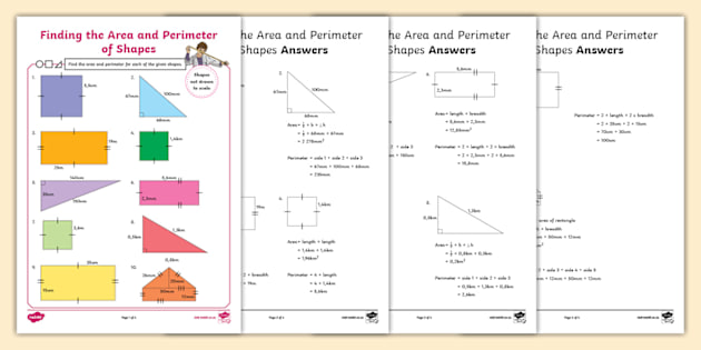Perimeter Worksheets And Answer Keys Draw The Perimeter Worksheet