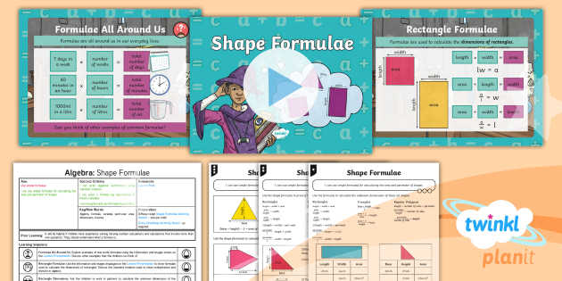 Year 6 Use Simple Formulae Maths Lesson 2 (teacher made)