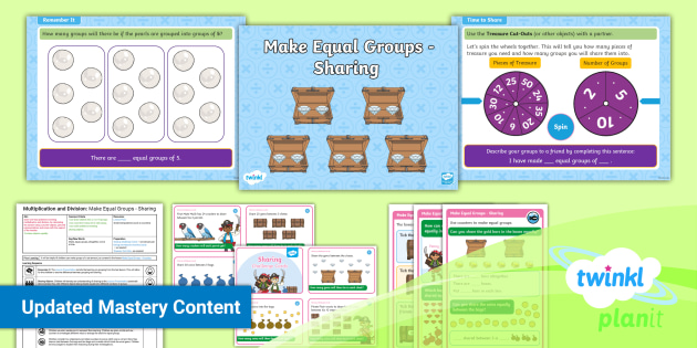 Division Sharing Equally Presentation Lesson Plan Activities And