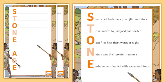 Stone Age Templates | twinkl.com.au