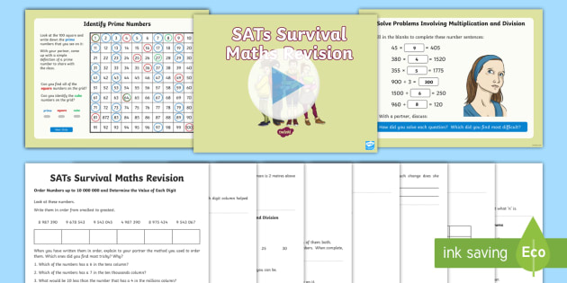 Year 6 Maths SATs Revision Books and Guide PowerPoint