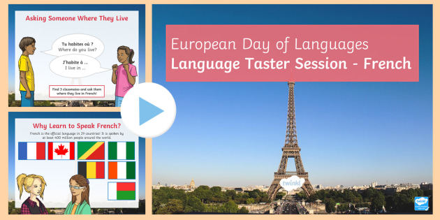 KS2 European Day of Languages Speaking French PowerPoint