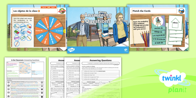👉 PlanIt Year 5 Spanish Lesson: Answering Questions