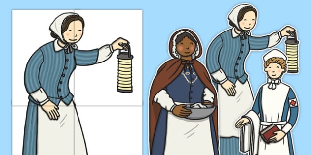 Nurturing Nurses Florence Nightingale Large Display Cut Outs - florence