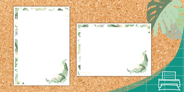 Blank Posters | Staffroom Noticeboard | Classroom Display | Tropical