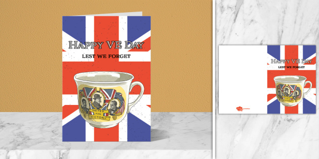 VE Day Union Jack Greeting Card | Twinkl Party