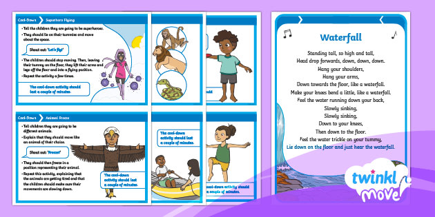 Foundation PE (Reception) Cool-Down Activity Cards Pack