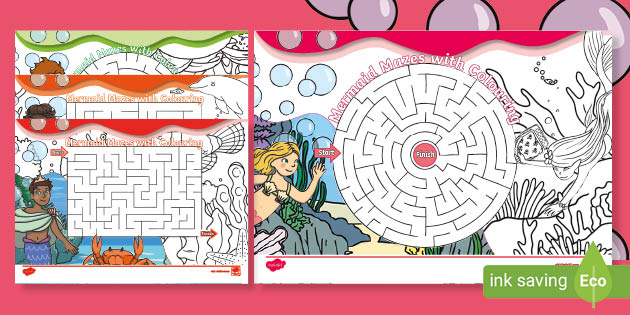 Mermaid Maze Activity | Twinkl (teacher made)