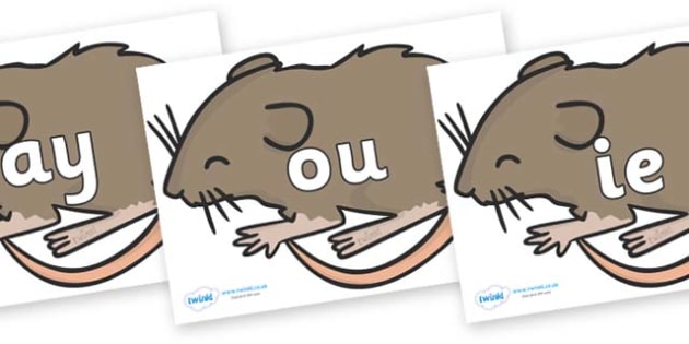 FREE! - Phase 5 Phonemes on Mice (teacher made)