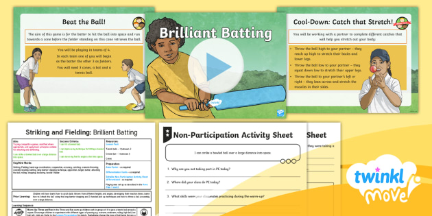 Batting Lesson - Year 6 - Twinkl Move PE Planning - KS2