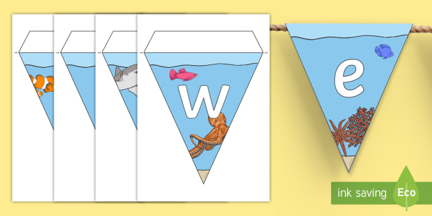 Sea Week Display Bunting (teacher made)