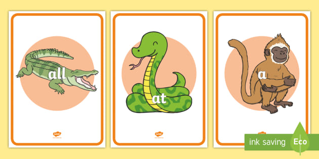 Reception High Frequency Words on Jungle Animals