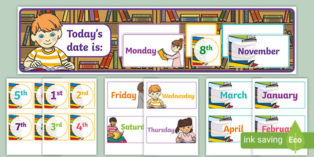 Books Calendar (teacher made)
