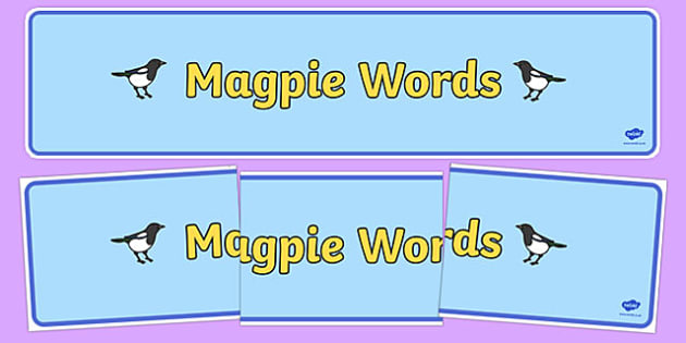 👉 Magpie Words Display Banner