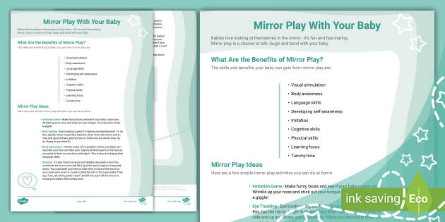 Mirror Play With Your Baby (teacher made)
