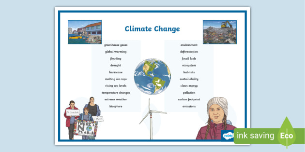 Climate Change Word Mat (teacher made)