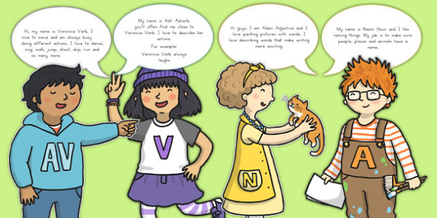 Grammar Gang Character Cut Outs