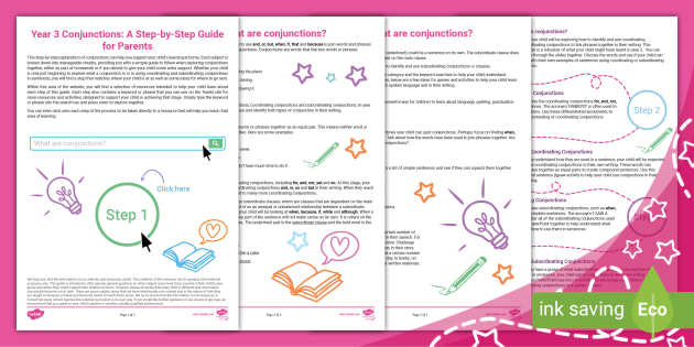 Year 3 Conjunctions: A Step-by-Step Guide for Parents