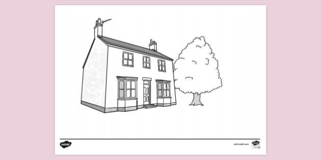House Colouring Sheet - Colouring Sheets