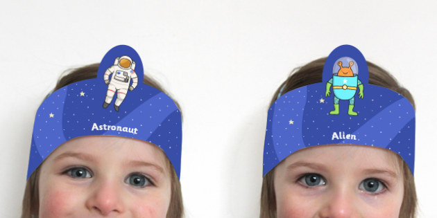 Astronaut and Alien Role Play Headbands (teacher made)
