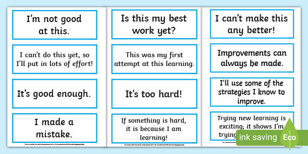 Goals and Aspirations KS2 Learning Statements Cards