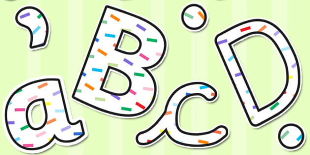 Subtraction Themed Size Editable Display Lettering - display