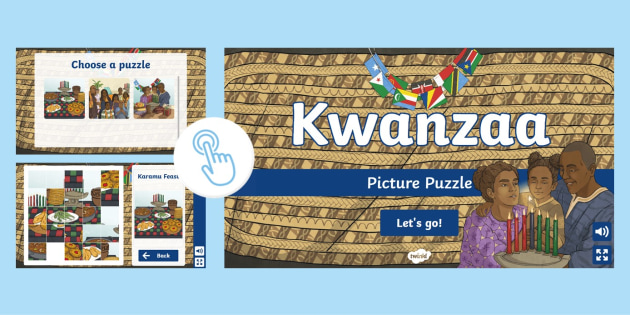 Kwanzaa Picture Slider Puzzle (teacher made)