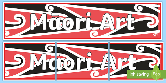 Maori Art Display Banner
