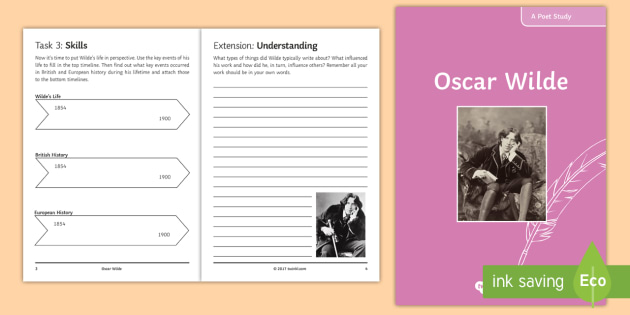 Oscar Wilde Author Study Pack - KS4, Dorian Gray, The ballad of Reading ...