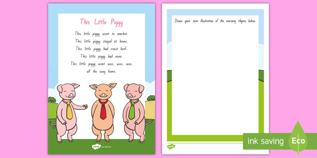 This Little Piggy Worksheet / Worksheet