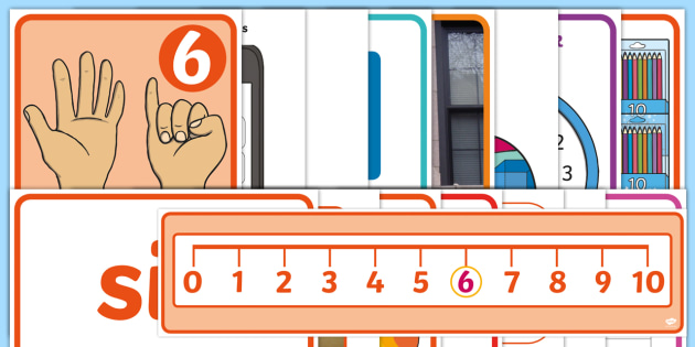 All about the Number '6' Display Pack