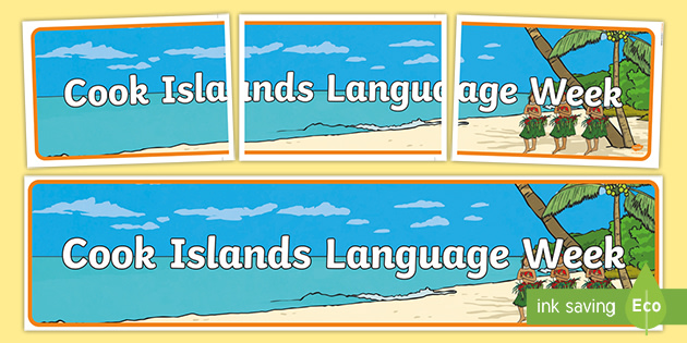 Cook Islands Language Week Display Banner