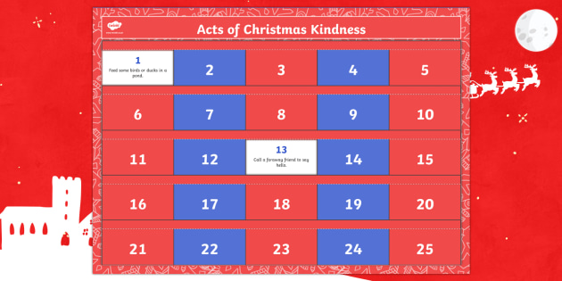 Random Acts of Kindness Advent Calendar