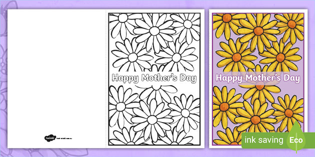 Mother's Day Flower Card (teacher made)