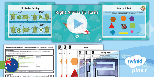 Year 3 Geometric Reasoning: Identifying Right Angles Lesson 2
