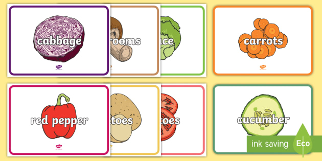 Supermarket Vegetable Role-Play Signs (teacher made)