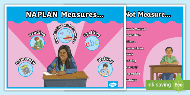NAPLAN Does Not Measure... Poster (teacher made)