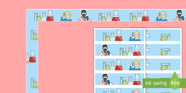 Science Themed Display Borders