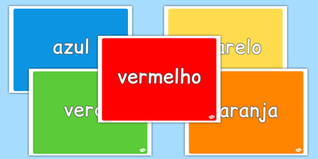 Colours Display Pack Portuguese (teacher made)