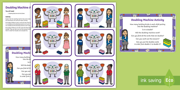 Doubling Machine Doubles Activity (teacher made)