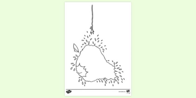 FREE! - Water Balloon Bursting on a String | Colouring Sheets