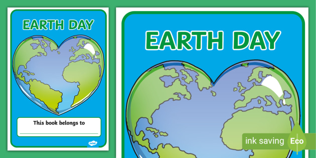 FREE! - Earth Day Themed Book Cover – Earth Day – Twinkl Resources