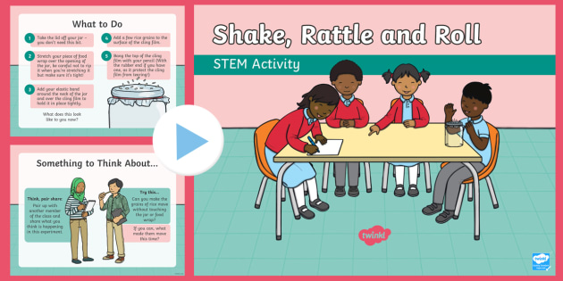 Shake, rattle and roll STEM PowerPoint (teacher made)