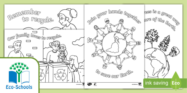 Eco Colouring Pages (teacher made)