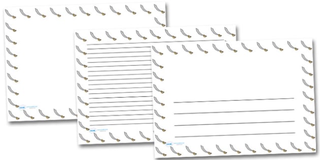FREE! - Pirate Sword Landscape Page Borders- Landscape Page Borders