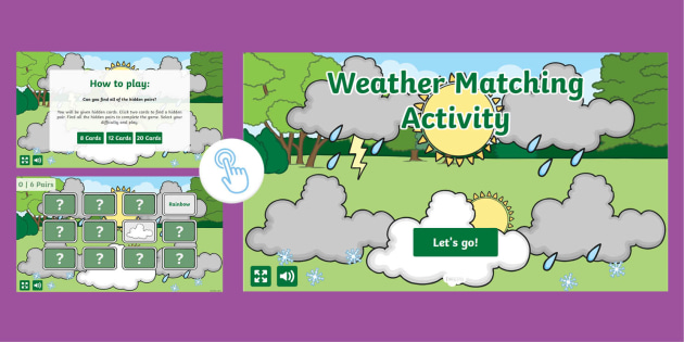 Weather Matching Activity (teacher made)